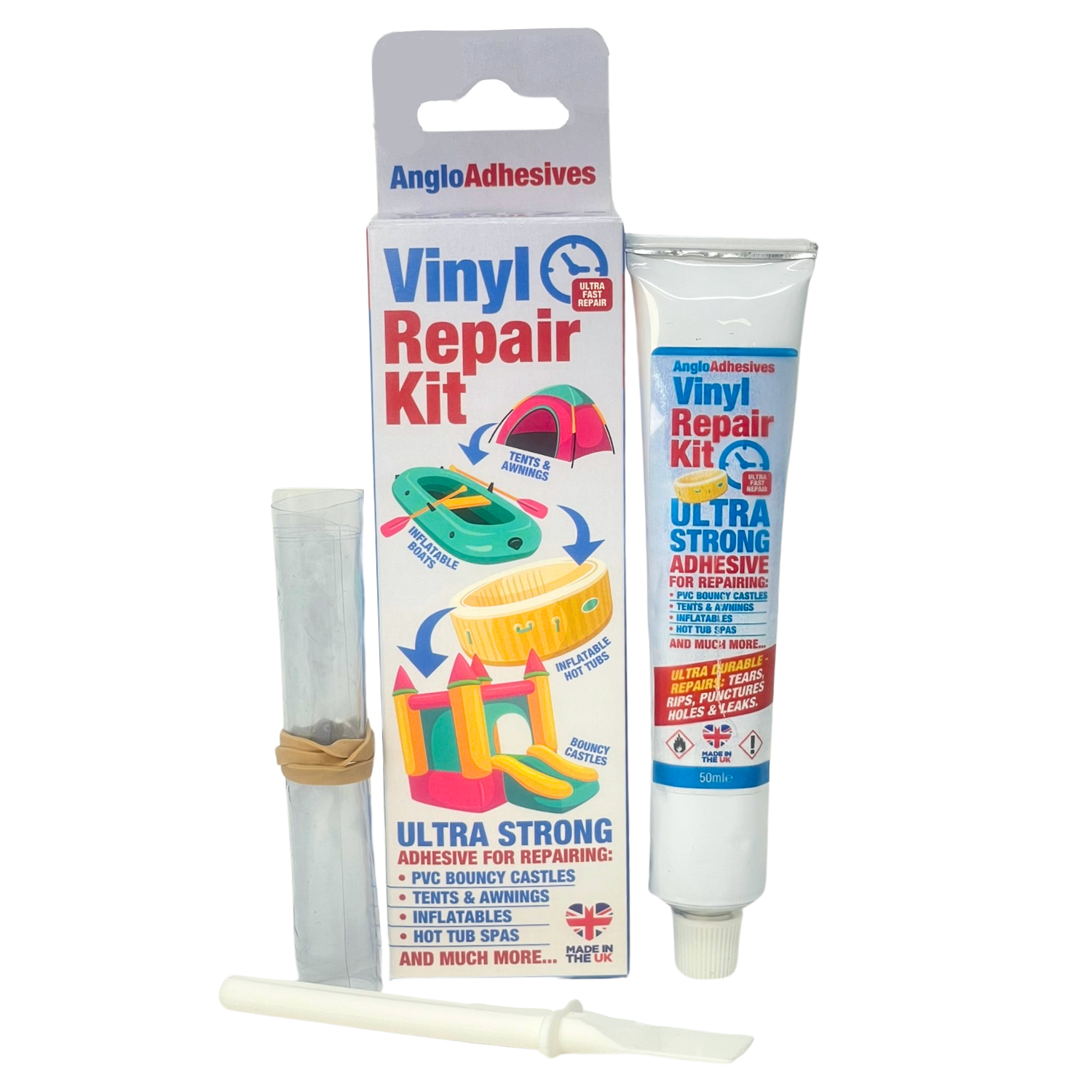 Inflatable Hot Tub & PVC Repair Kit - Bathtub Repair